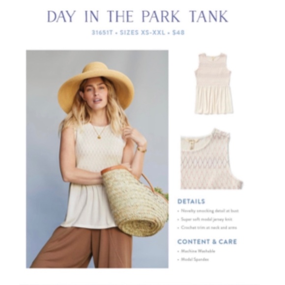 Matilda Jane | Tops | Nwt Matilda Jane Day In The Park Tank | Poshmark